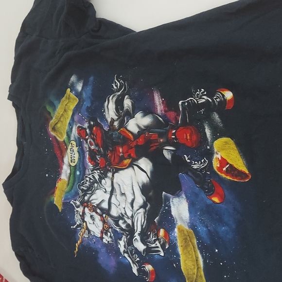 Marvel | Tops | Marvel Comics Deadpool Riding Unicorn Maximum Effort Graphic Tshirt | Poshmark